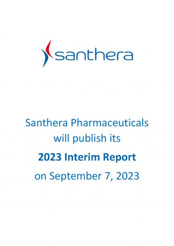 Financial reports – santhera